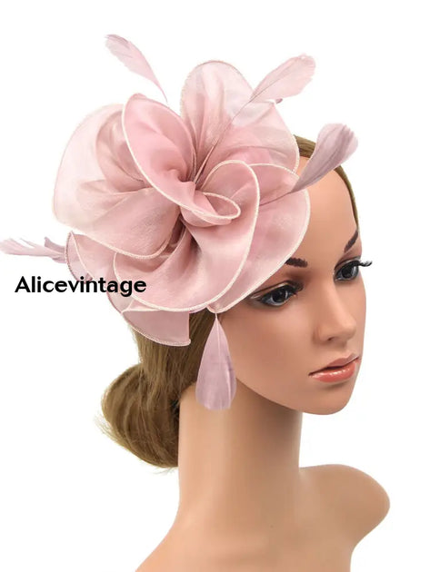 Women's Vintage Derby Organza Feather Headdress – alicevintage